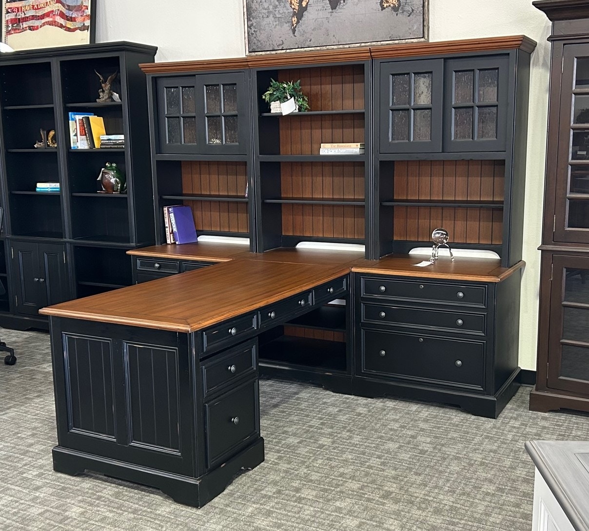North American Wood Furniture Modular Wall Office System available in 20 colors